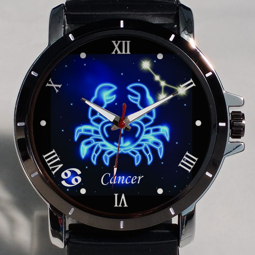 Jual Jam Tangan Pria Bintang Cancer Zodiac Horoscope Ramalan Bintang ...