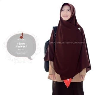 Jual JILBAB HIJAB SEGI EMPAT UKURAN 150X150 BAHAN WOLFIS KWALITAS BUTIK ...
