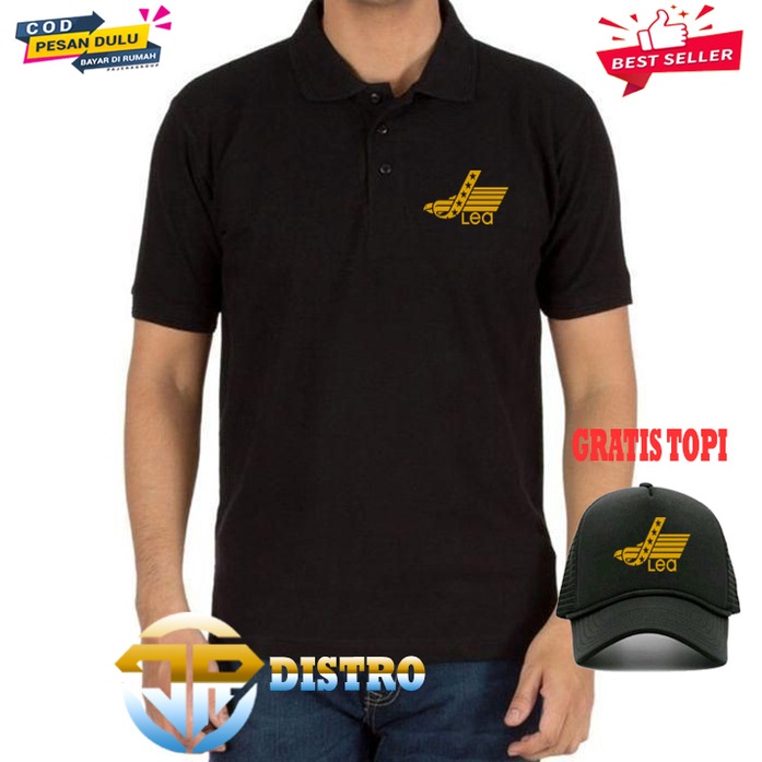 Jual Bonus Topi..!! Kaos Distro Polo Kerah Lea Logo Gold Premium ... Jual Bonus Topi..!! Kaos Distro Polo Kerah Lea Logo Gold Premium ...