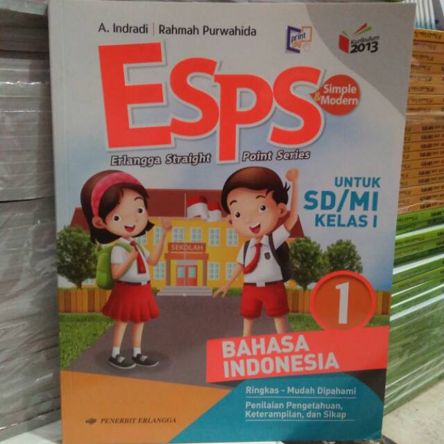Jual BUKU ESPS BAHASA INDONESIA KELAS 1 SD REVISI PENERBIT ERLANGGA | Shopee Indonesia