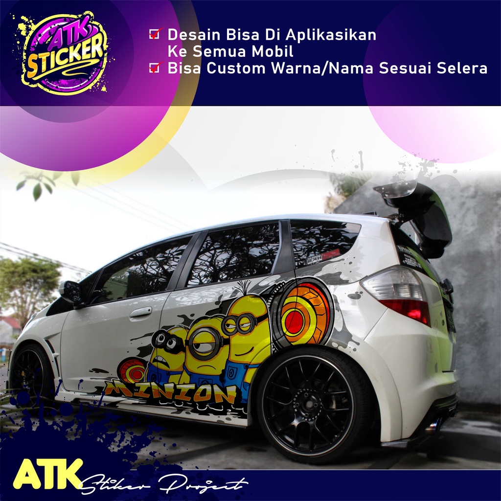 Jual DECAL STIKER MOBIL CUSTOM HONDA JAZZ, AGYA, SIGRA, YARIS, MOBILIO ...