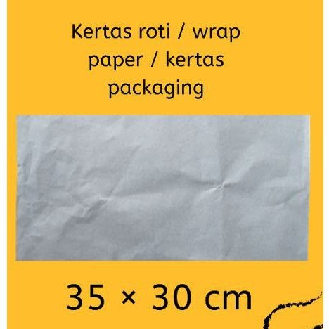 Jual Kertas roti / kertas packaging / wrap paper / baking paper / polos ...