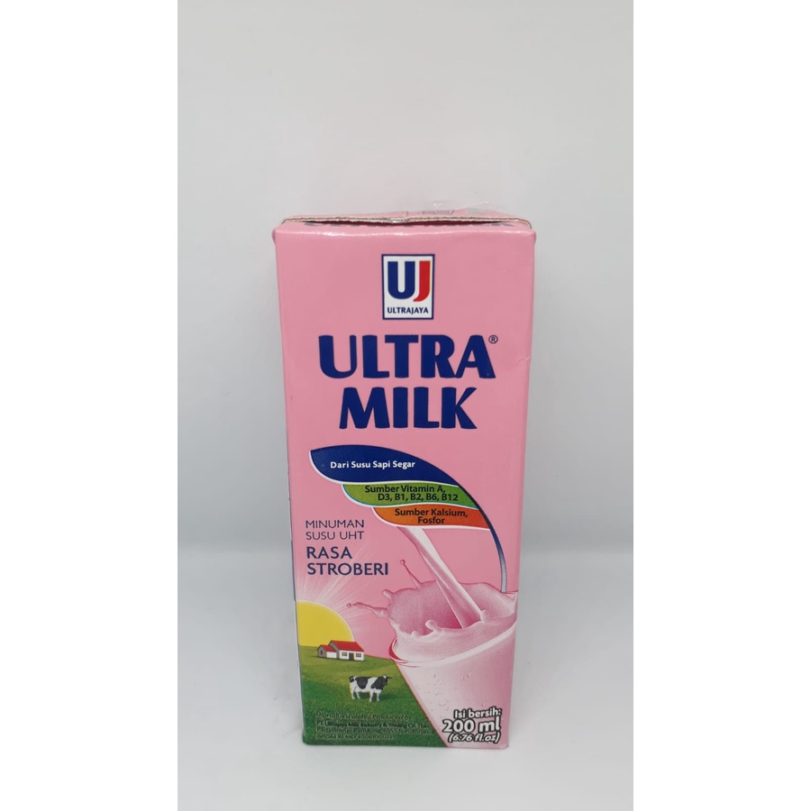Jual ULTRAMILK STRAWBERRY 200ML | Shopee Indonesia