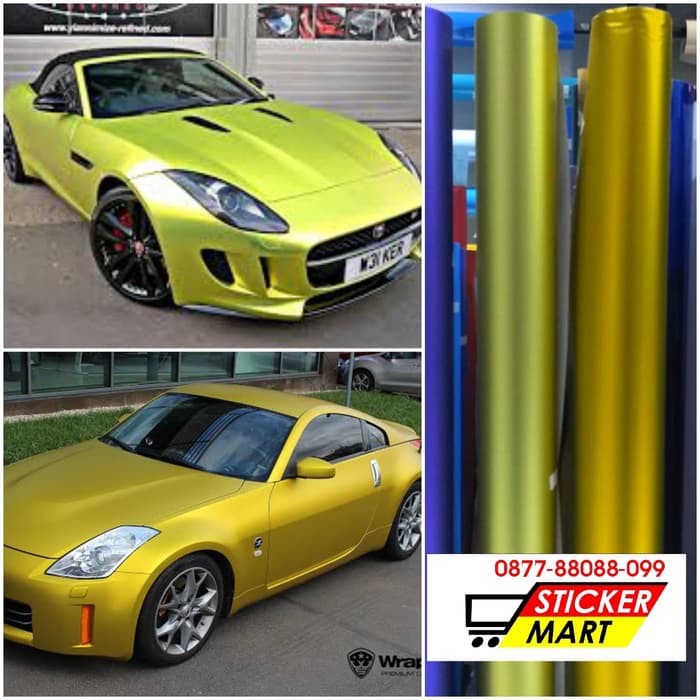 Jual Sticker Mobil Metalic Matte Lemon & Gold MPM INFINITY | Shopee ...