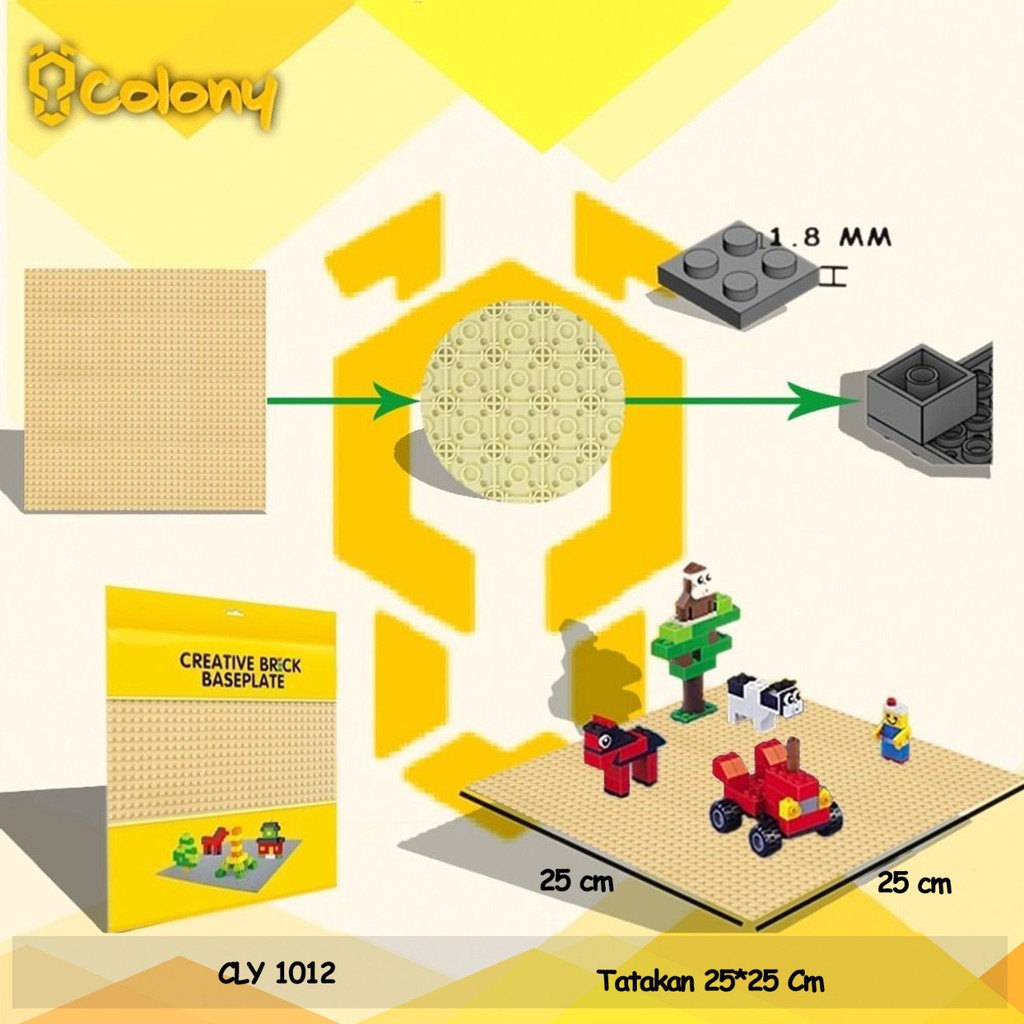 Jual Tatakan Papan Alas Lego Blok BLock Balok Bricks Tumpuk Building ...