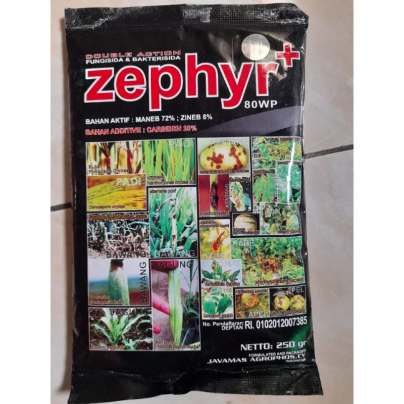 Jual Zephyr Fungisida plus 80wp 250gr double action fungisida dan bakterisida javamas Zephir ...