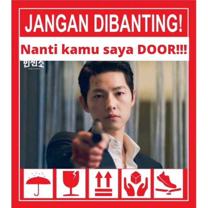 Jual (READY STOK)Stiker Fragile K-POP Song Joong Ki | Stiker Fragile ...