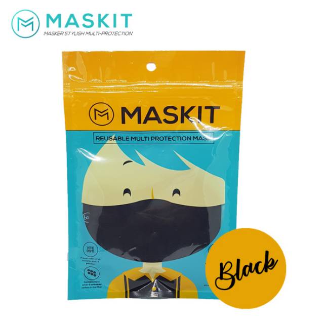 Jual Masker Kain MASKIT 3PLY Hijab & Earloop Reusable Anti Virus Ukuran ...