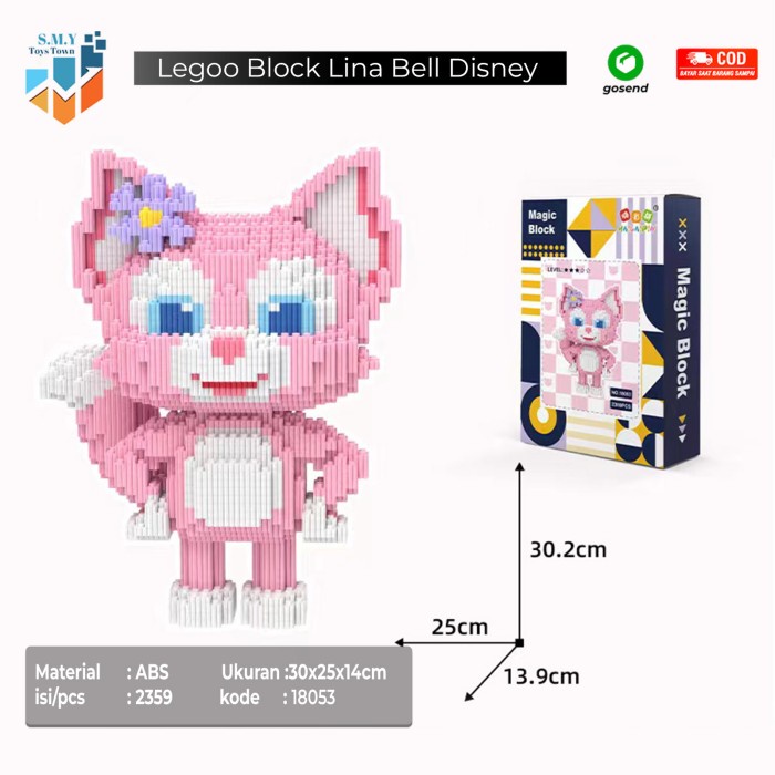 Jual Lucu Lego Block Lina Bell Disney Brick Education Nano Block/Mainan ...