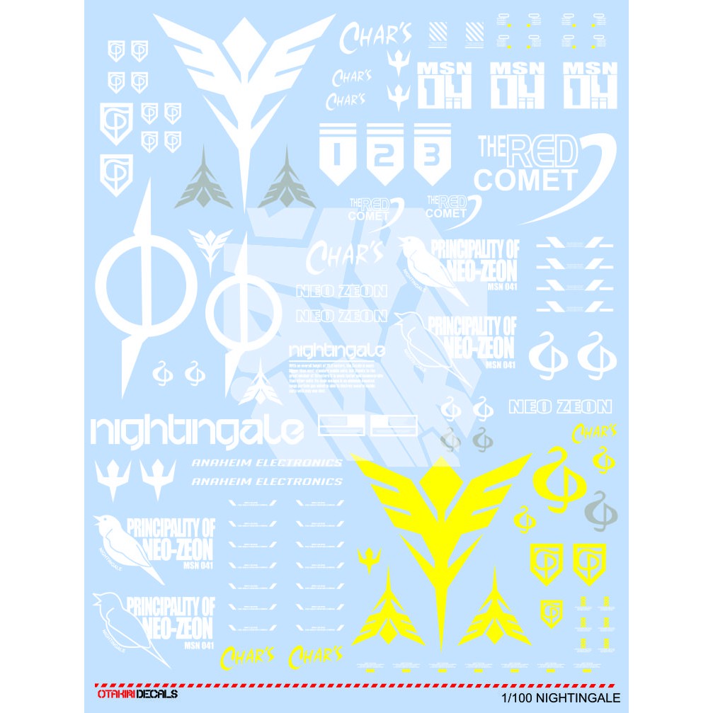 Jual NIGHTINGALE New Decal Skala 100 | Shopee Indonesia