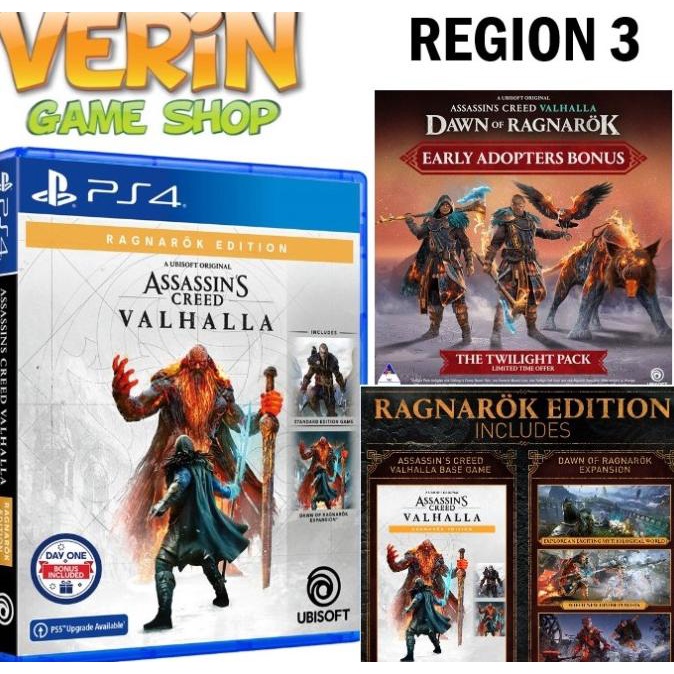 Jual Ps4 Assassins Creed Valhalla Ragnarok Edition Dawn Of Ragnarok