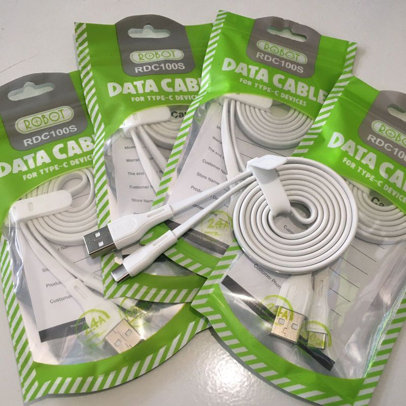 Jual ROBOT RDC 100S Kabel Data Type C 1M Data Cable | Shopee Indonesia