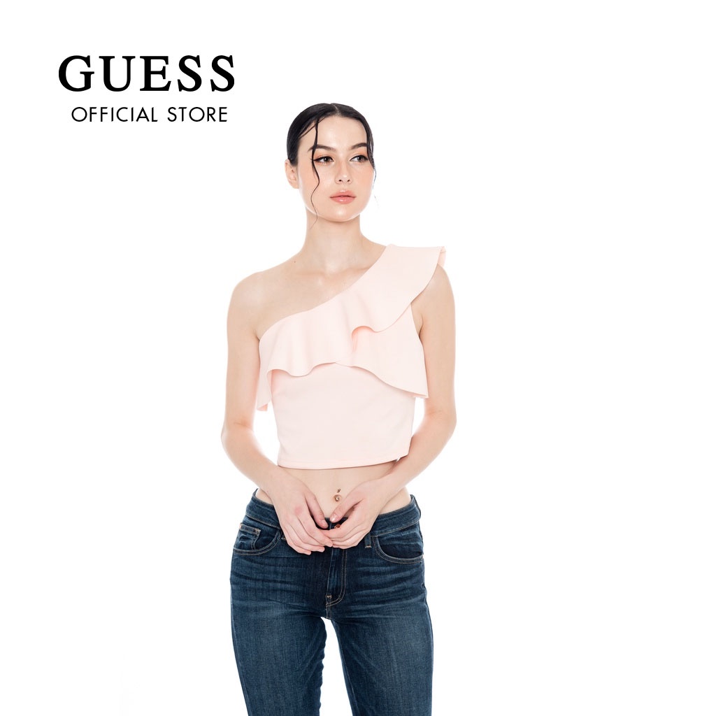 Jual Guess Ladies - ONE SHLDR MOLLY RUFFLE TOP - W81P08R3PP1 | Shopee ...