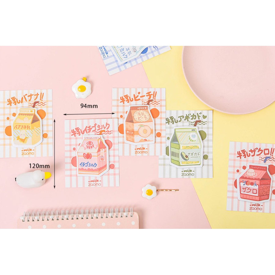 Jual sticky notes milk/ memo varian milk/ sticky notes murah/ sticky ...