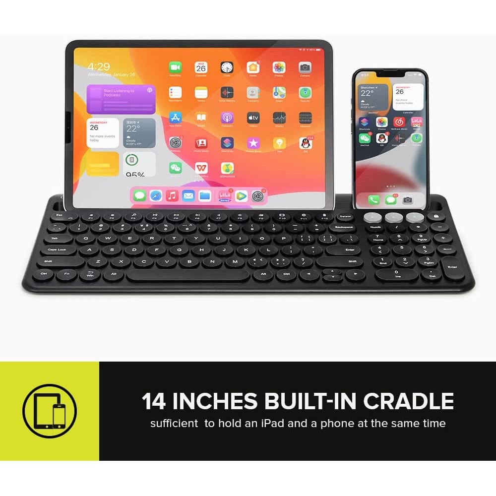Jual Delux K2212V Multi-Device Bluetooth Keyboard K480 K780 Killer ...