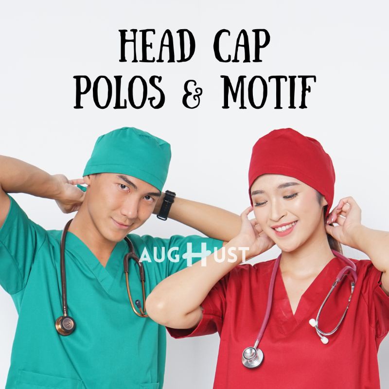Jual HEAD CAP MOTIF SURGICAL CAP MOTIF HEAD CAP POLOS SURGICAL CAP ...