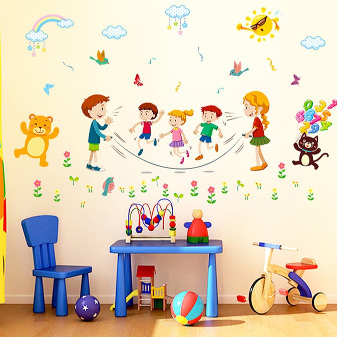 Jual AURA - Wall Sticker Ruang Bermain - Wallsticker - Stiker Dinding ...
