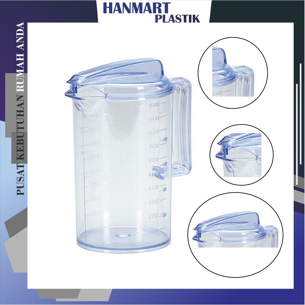 Jual Kitchen Pitcher 1000ml GL-29 Lion Star Gelas Takar Mika 1Liter ...