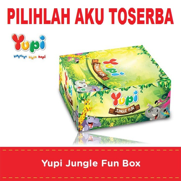 Jual YUPI JUNGLE FUN BOX isi 24 PCS - ( HARGA PER BOX ) | Shopee Indonesia