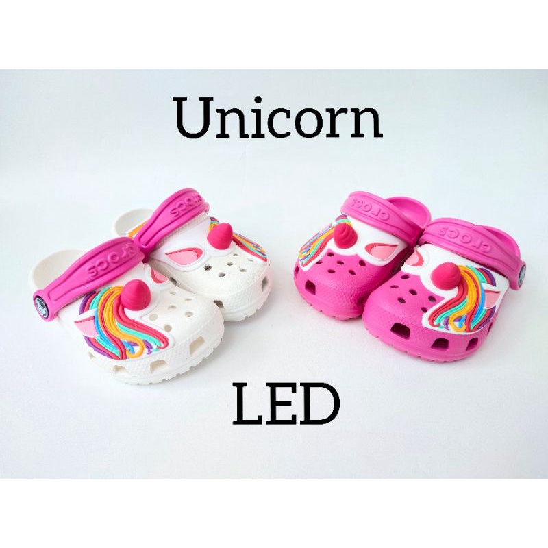 Jual CROCS Unicorn LED / Sandal Crocs Anak Perempuan / Crosc LED ...