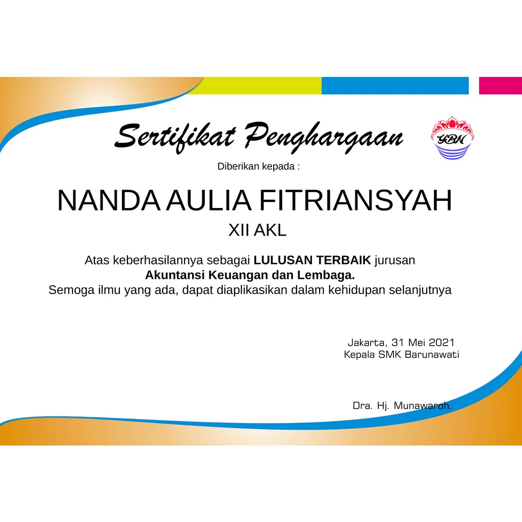 Jual Cetak Sertifikat dan Piagam Custom | Shopee Indonesia