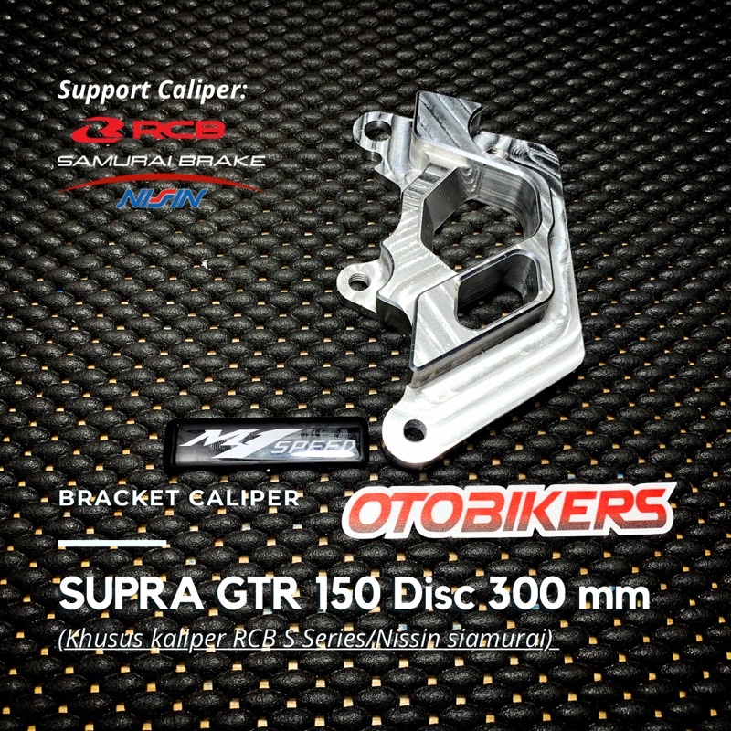 Jual BREKET KALIPER 2P SUPRA GTR 150 DISC PIRINGAN CAKRAM 295 300 MM NISSIN SAMURAI 2 PISTON ...