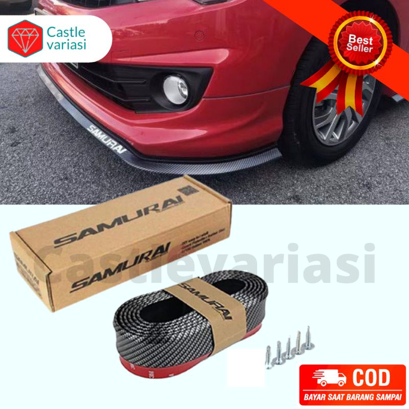Jual Samurai Lips Bumper 2D Carbon Sideskirt Karbon Rubber Skirt ...