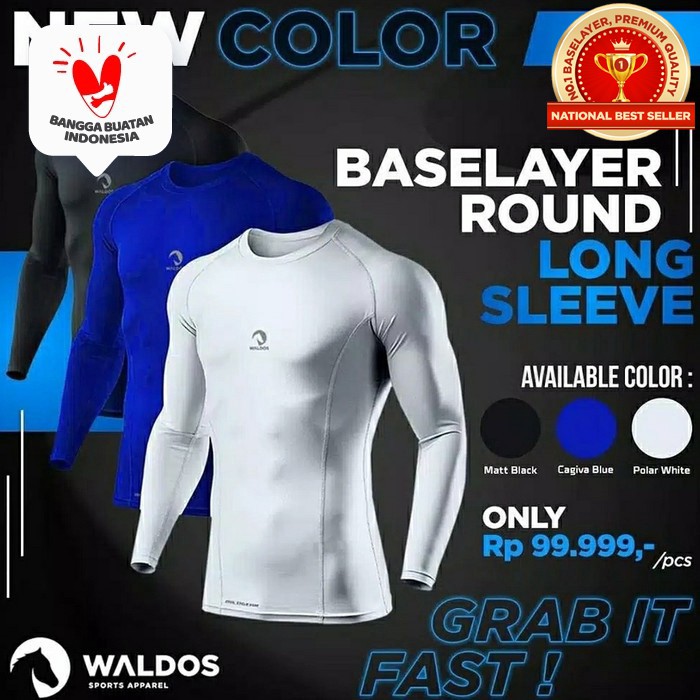 Jual PROMO !! Baselayer Manset Waldos Black Round Neck Sepeda Running ... Jual PROMO !! Baselayer Manset Waldos Black Round Neck Sepeda Running ...