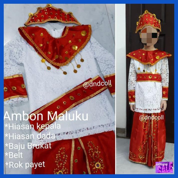 Jual TADAKANA- HEIDI- BAJU ADAT ANAK DAERAH AMBON MALUKU/KOSTUM ...