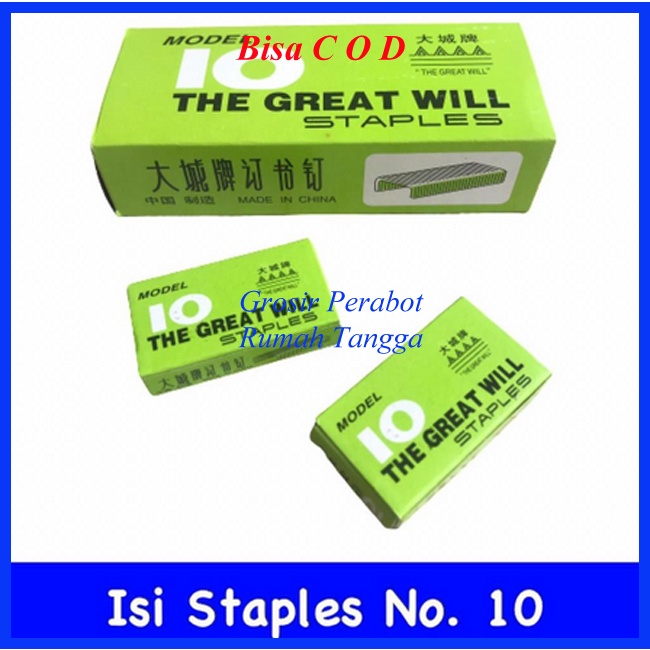 Jual GPRT Isi Staples Nomor 10 Great | Shopee Indonesia