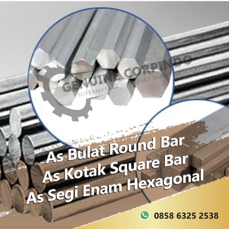 Jual As Bulat Round Bar As Kotak Square Bar As Segi Enam Hexagonal ...