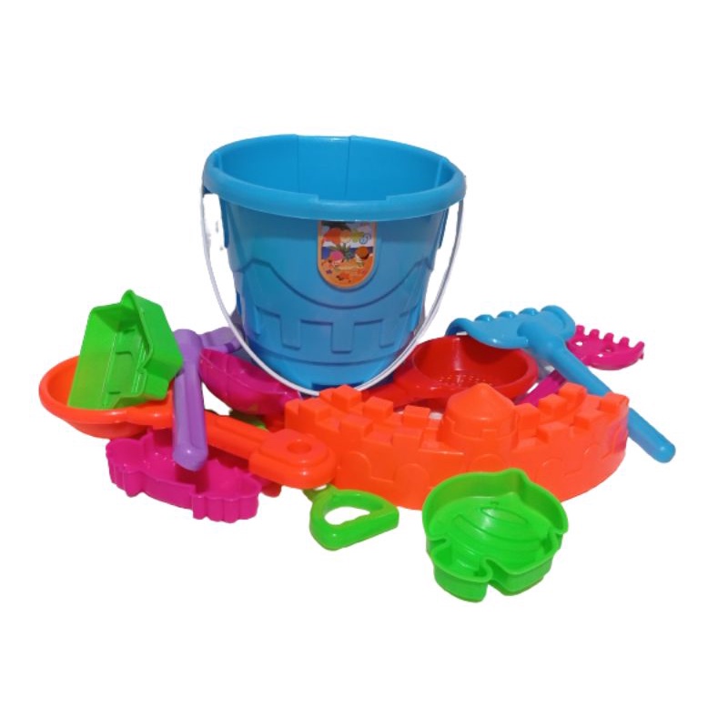 Jual Mainan anak cetakan pasir peralatan main pasir ember | Shopee ...