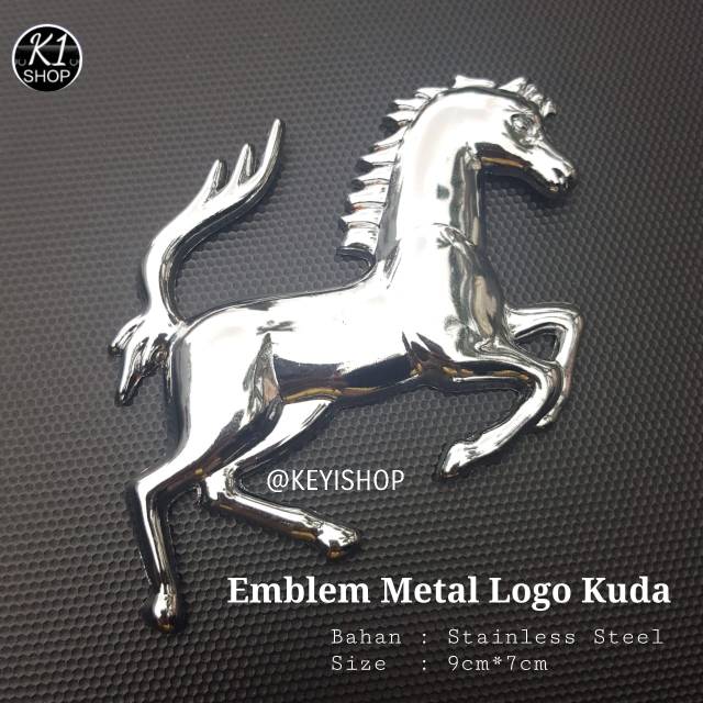 Jual Emblem Stiker Logo Kuda 3D Metal | Shopee Indonesia