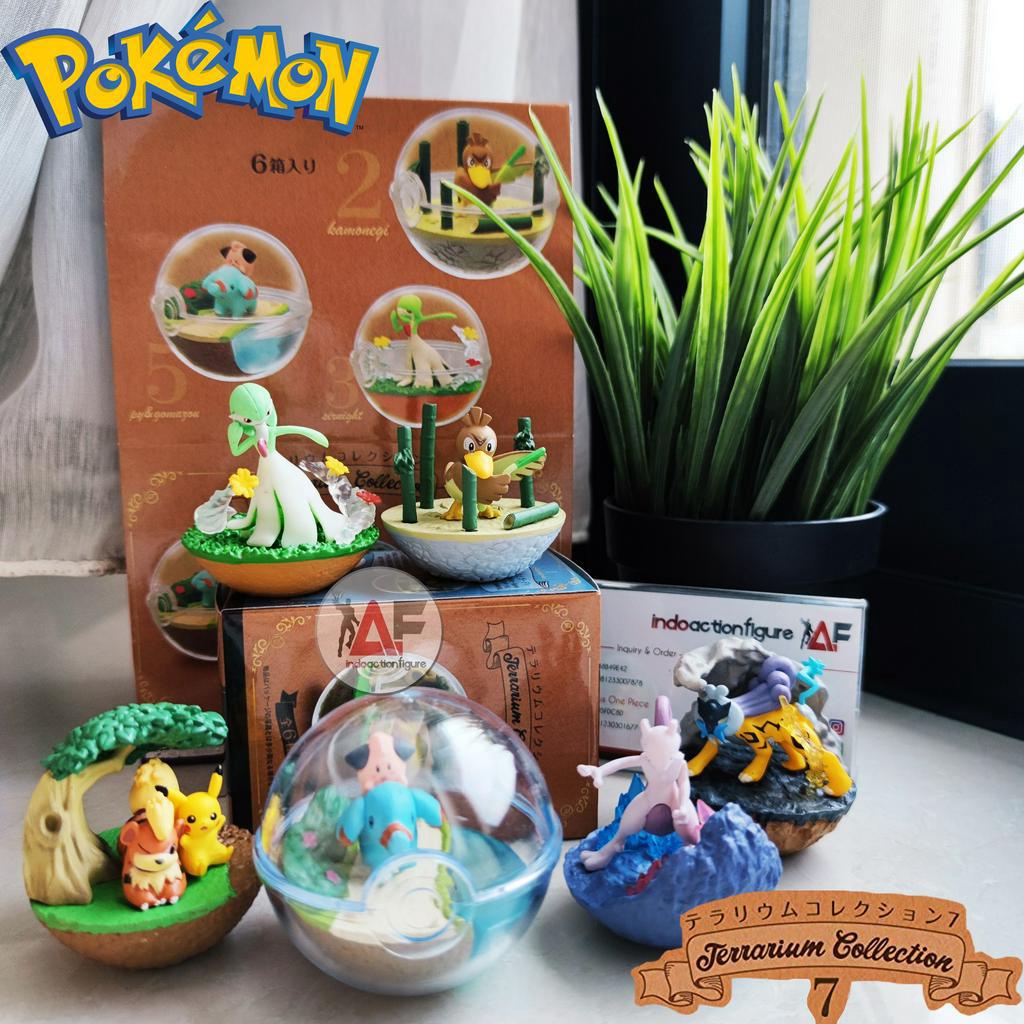 Jual Action figur Pokemon gacha pokeball Terrarium collection 7 pikachu ...
