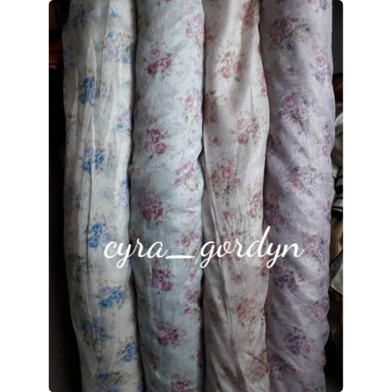 Jual KAIN VITRAS MOTIP BUNGA KAIN METERAN BUKAN GORDEN JADI | Shopee ...