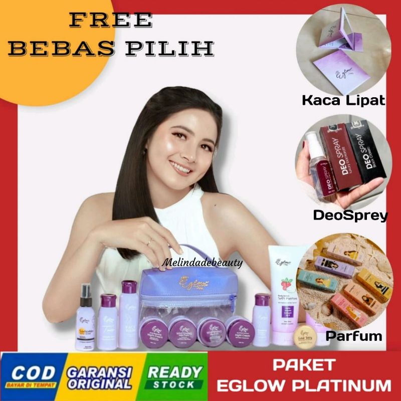 Jual EGLOW PLATINUM PAKET WHITENING ACNE | Shopee Indonesia