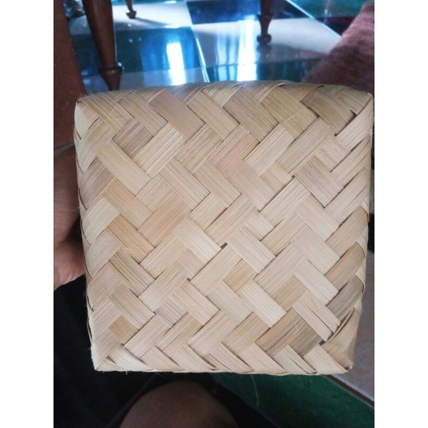 Jual BESEK BAMBU UKURAN 15x15x10/ANYAMAN BAMBU /BESEK CANTIK/ BESEK ...