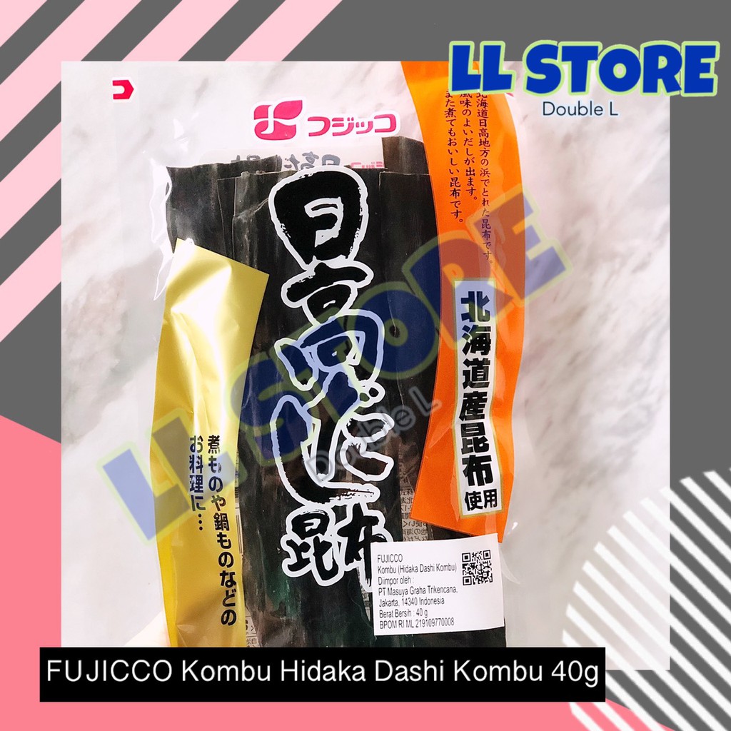 Jual FUJICCO Kombu Hidaka Dashi 40g Fujiko Konbu Kelp Rumput Laut ...
