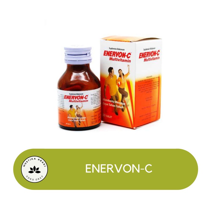 Jual Enervon C Tab Isi 30 Multivitamin Untuk Menjaga Daya Tahan Tubuh ...