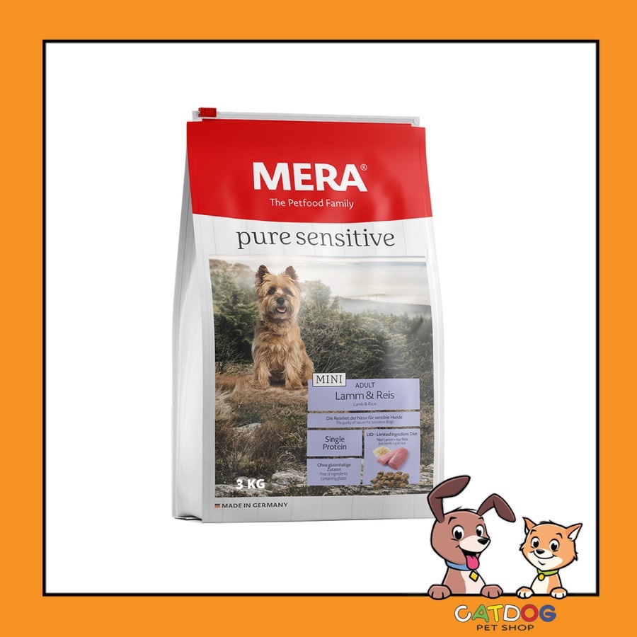 Jual Mera Pure Sensitive Mini Adult Lamb & Rice 4kg | Shopee Indonesia