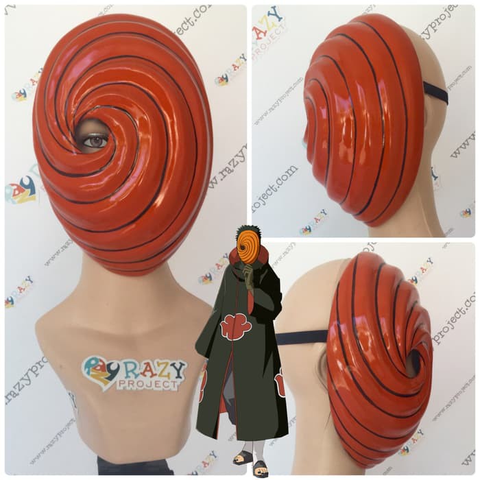 Jual ⭐⭐⭐⭐⭐ Mask Topeng Kayu Cosplay Anime Jepang Tobi Obito Uchiha ...