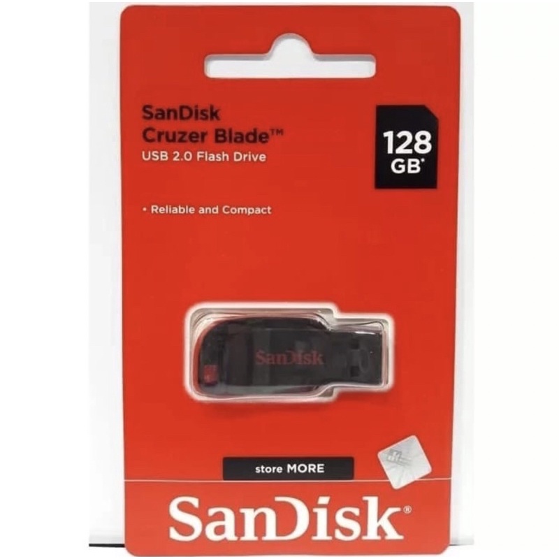 Jual Flashdisk Sandisk Cruzer Blade 128GB Flash Disk 100% ORIGINAL ...