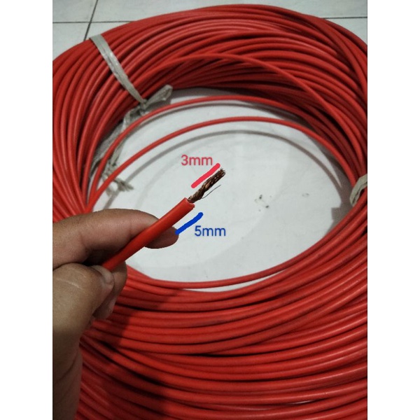 Jual KABEL OTOMOTIF AMPER Dalam 3mm,Luar 5mm | Shopee Indonesia