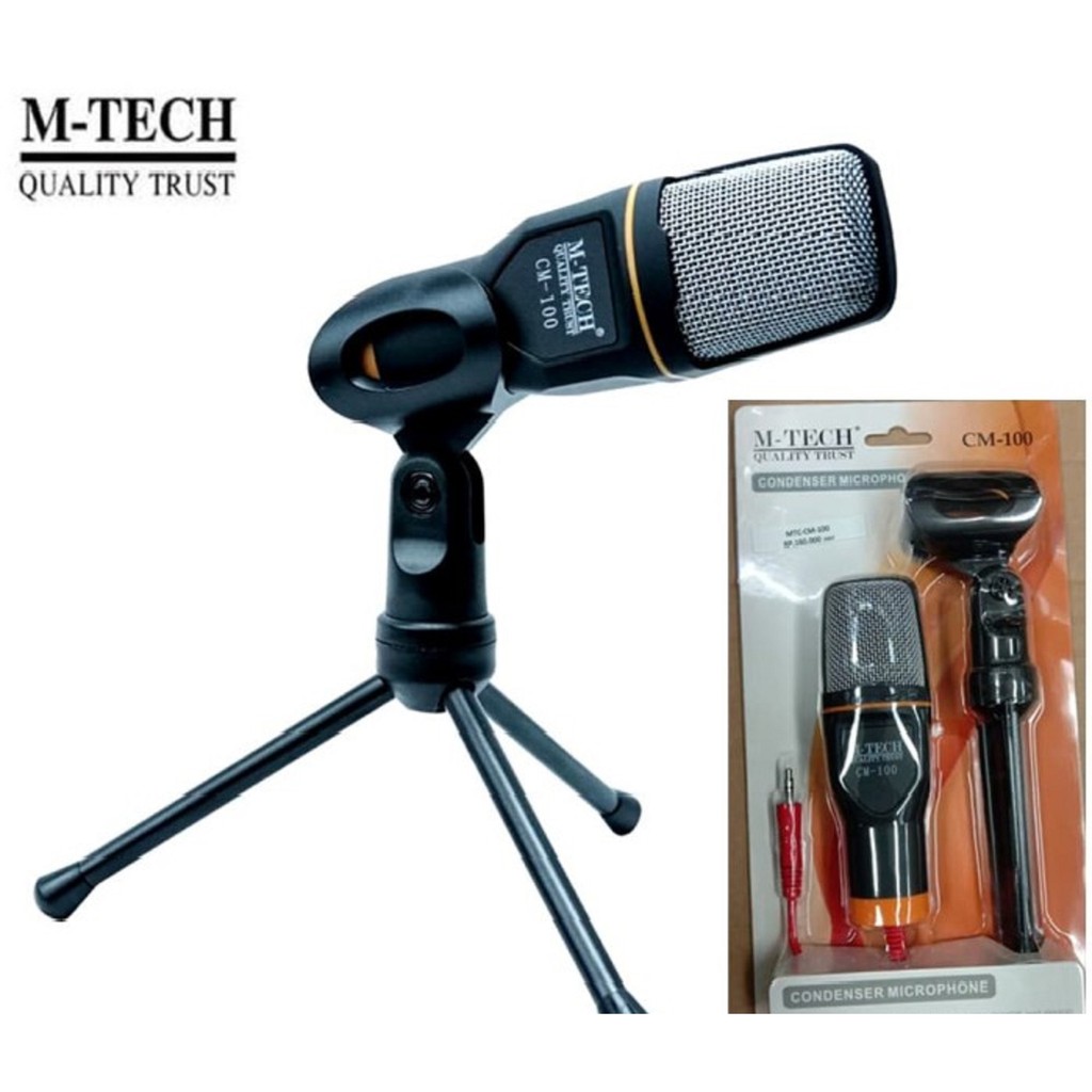 Jual Microphone Condenser M-Tech CM-100 - Mic Komputer | Shopee Indonesia