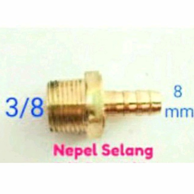 Jual Nepel Selang 5/16 inch ( 8 mm ) x Drat Luar 3/8 inch (10 mm ...