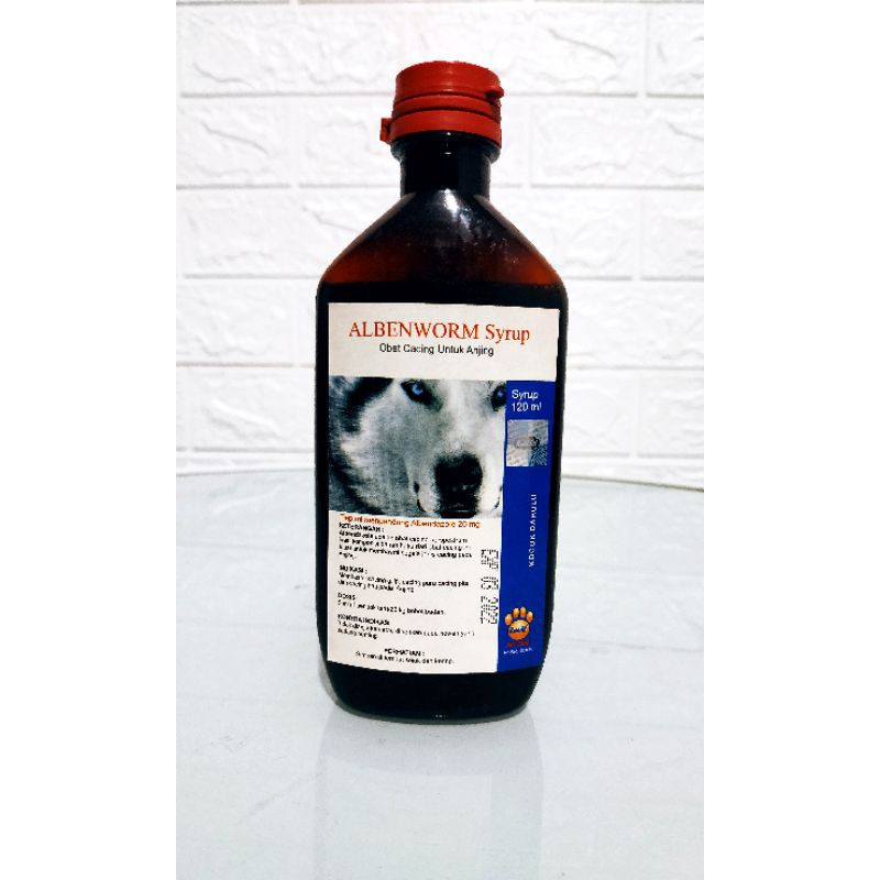 Jual Obat cacing untuk Anjing // Albenworm Syrup 120ml | Shopee Indonesia