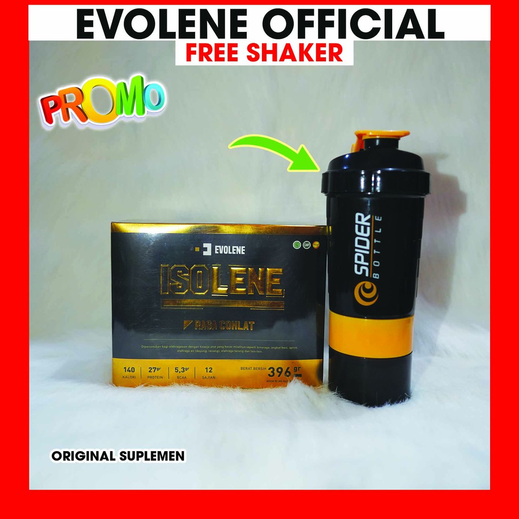 Jual Isolene Evolene Whey Protein Isolate 12 sachet 12sachet 396 gram ...