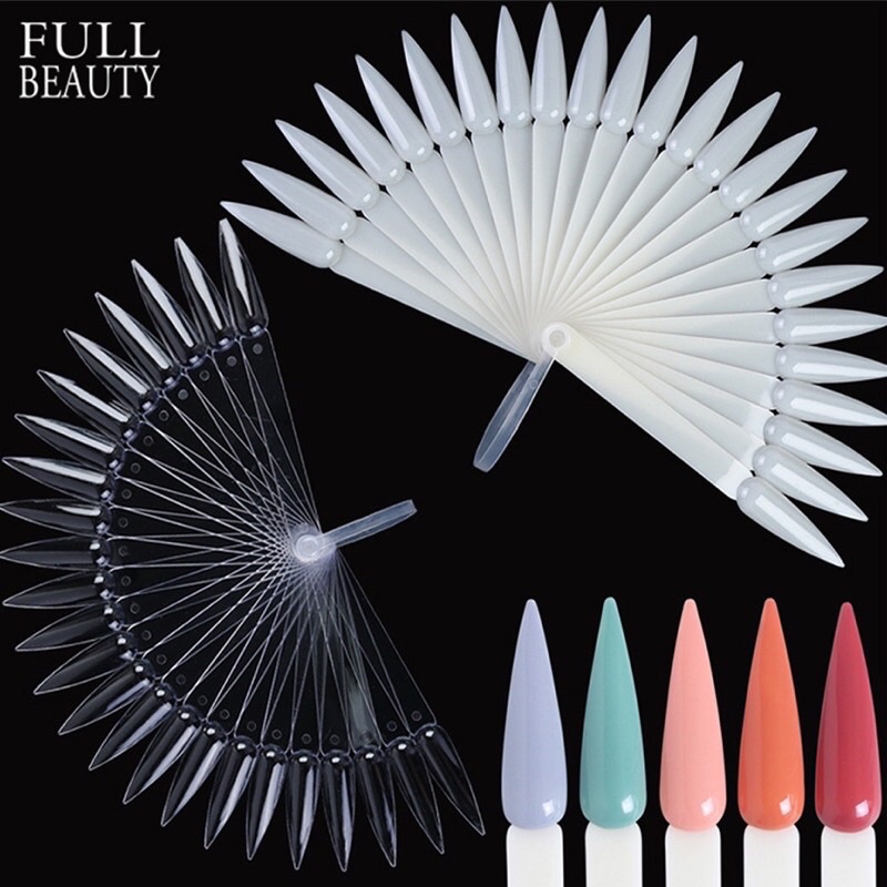 Jual NAIL CHART DISPLAY STILETTO NAIL SWATCH COLOR FOR NAIL GEL ISI ...