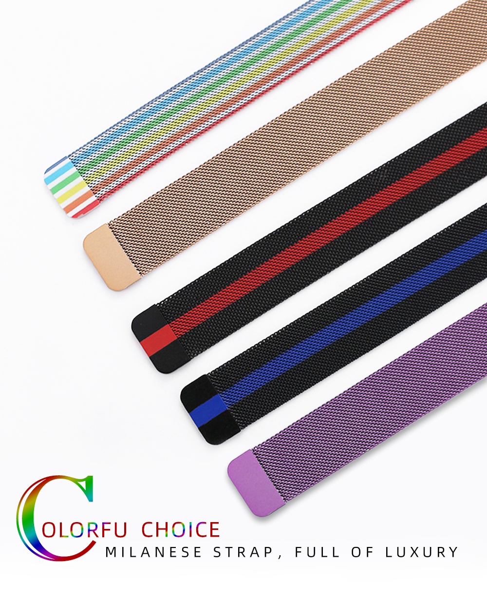 Jual Tali Jam Mesh Strap Watch Strap Jam Tangan Wanita/Pria Strap 38/40 ...