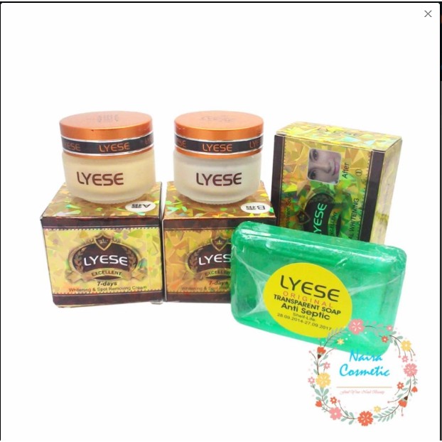 Jual Paket Cream Lyese Original Sabun Anti Septic -Original | Shopee ...